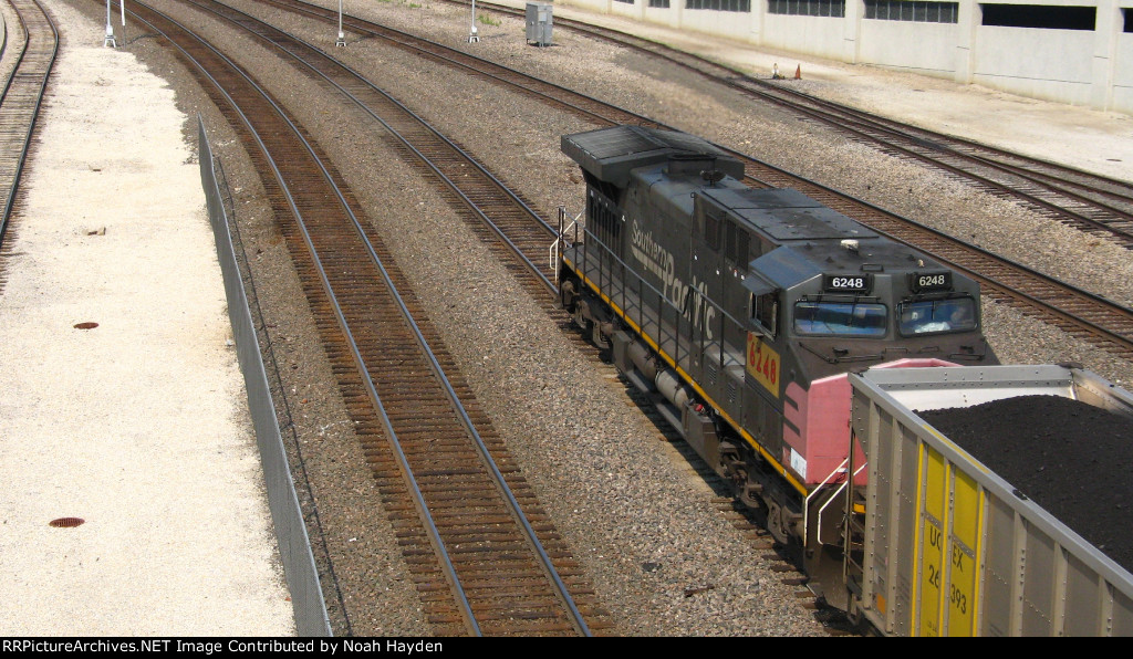 UP 6248 as the DPU on a UP coal train.